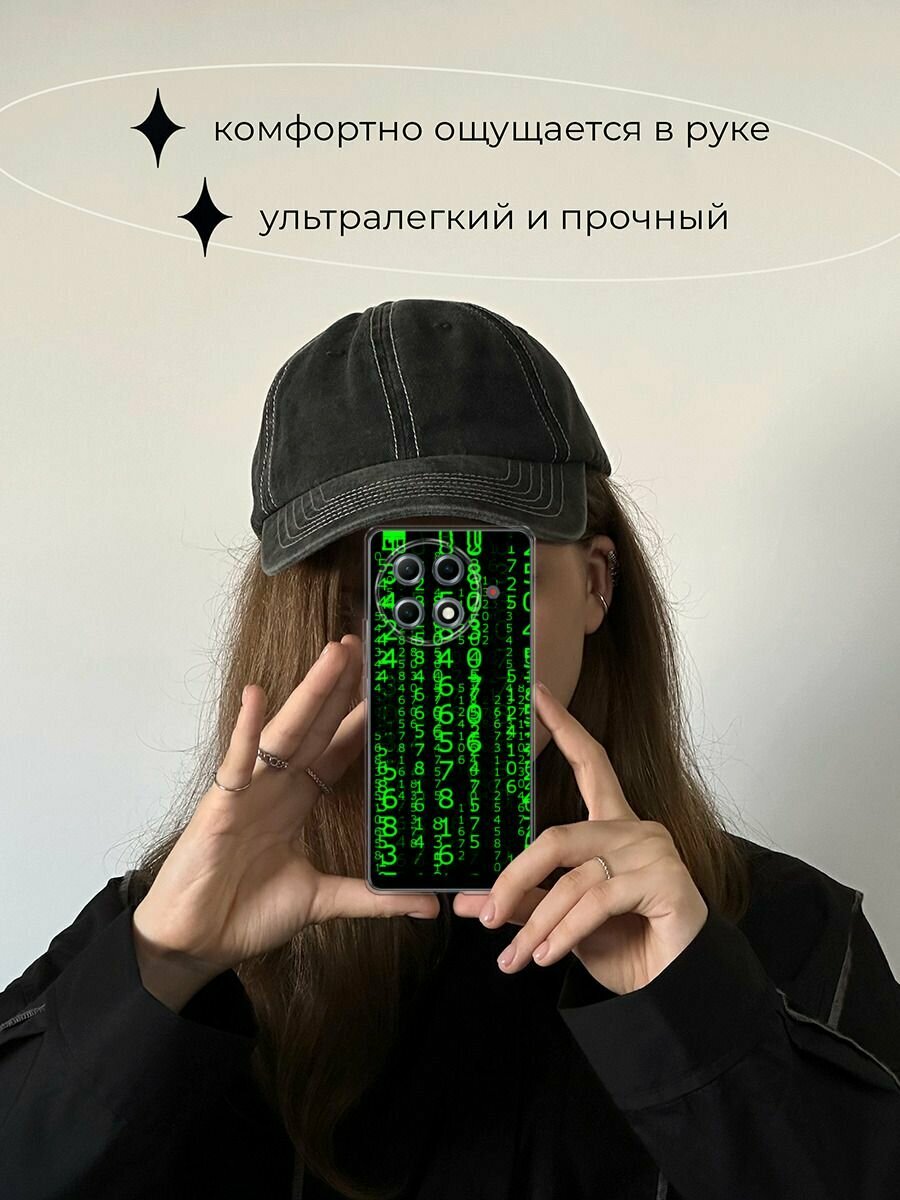 Чехол на Tecno Camon 30S Pro / Текно Камон 30S Про с принтом "Цифры матрицы" — фото 1