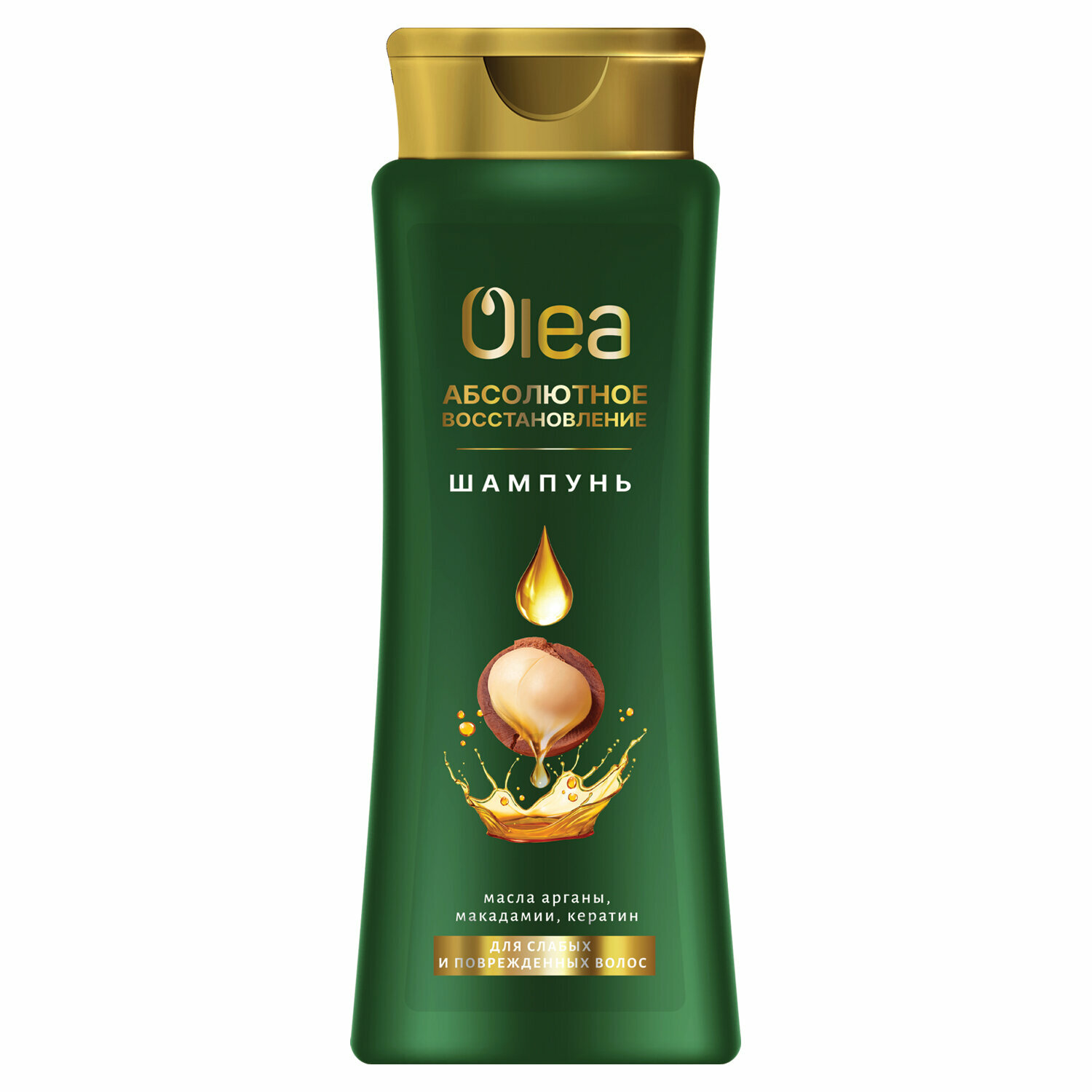 Шампунь для волос OLEA 400 мл, "Абсолютное восстановление", для слабых и поврежденных