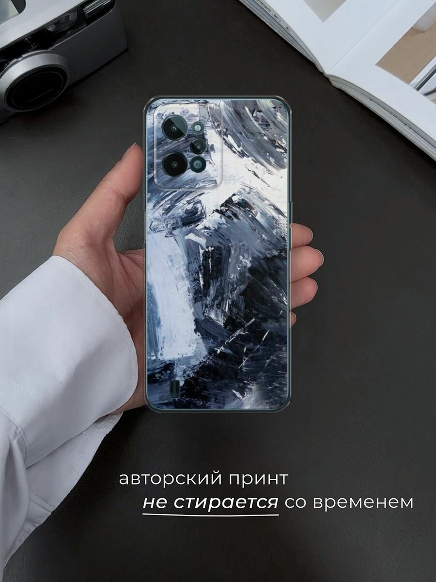 Чехол на Realme C31 / Реалми C31 с принтом "Абстракция живопись" — фото 1