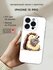 Чехол на Apple iPhone 15 Pro / Айфон 15 Про с принтом "Еж кофеман"