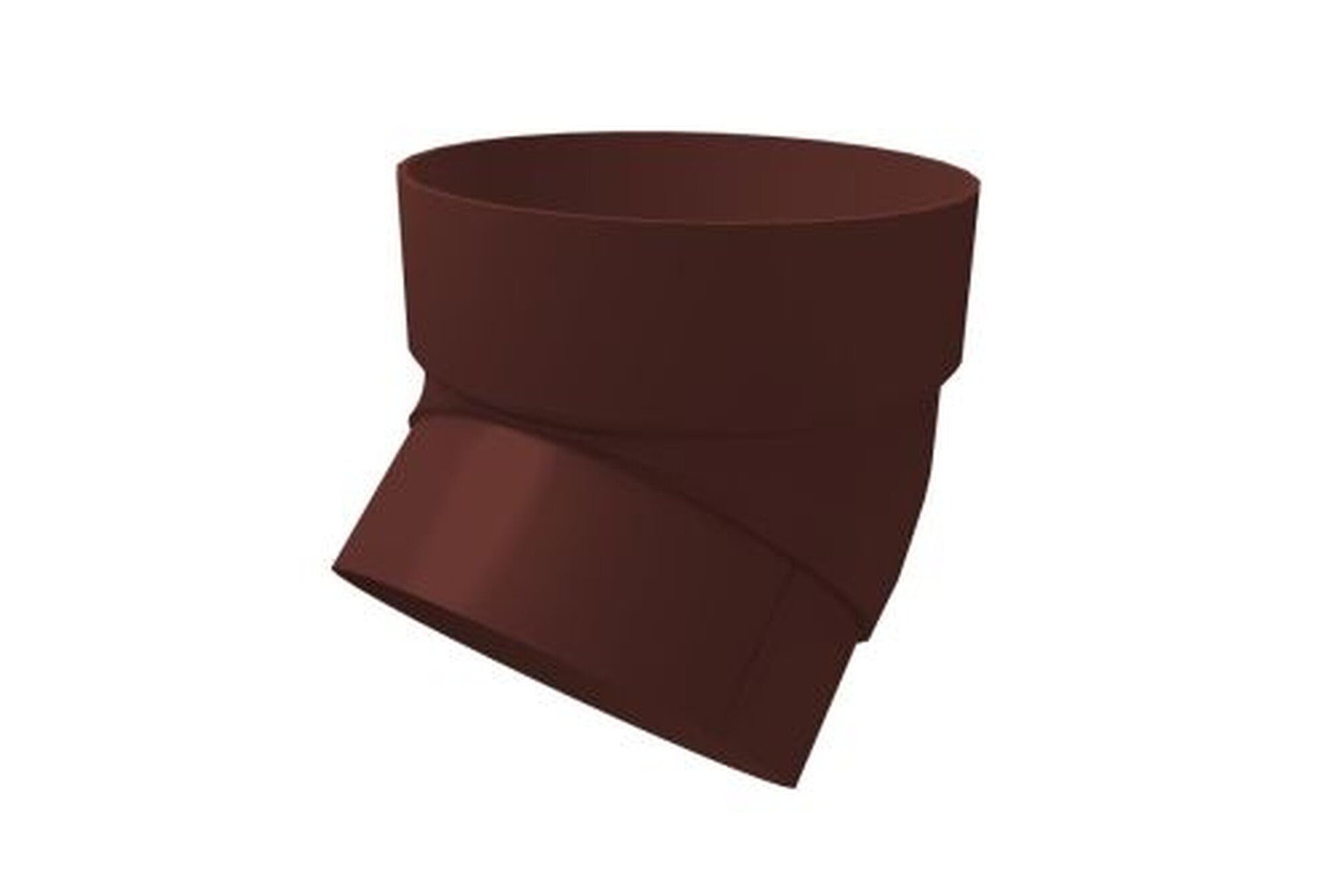 Колено трубы Grand Line, 45 градусов, ПВХ, шоколадный (RAL 8017)