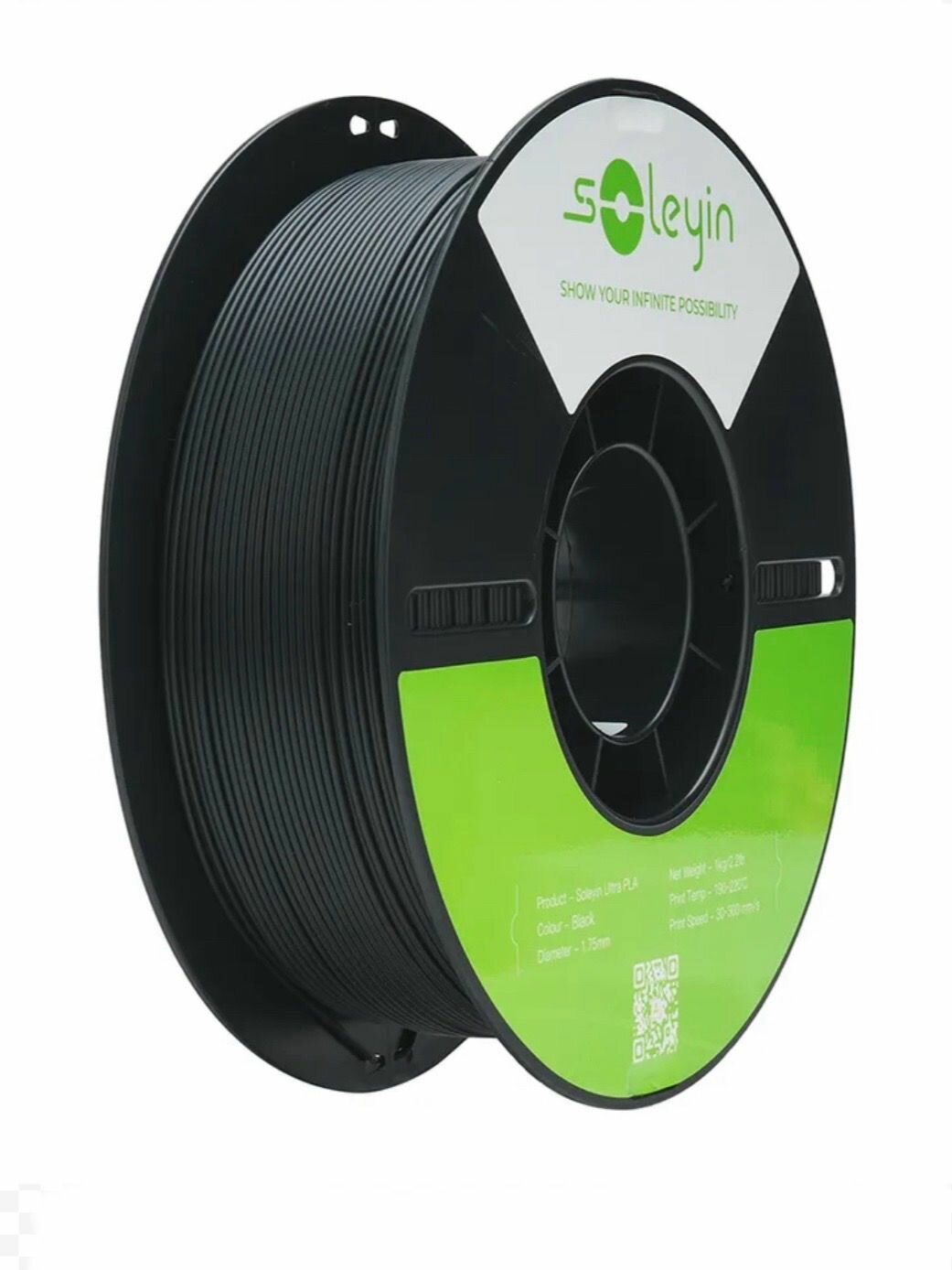 Филамент Creality 3D PLA Black (Черный), пластик для 3D принтера, на катушке 1кг