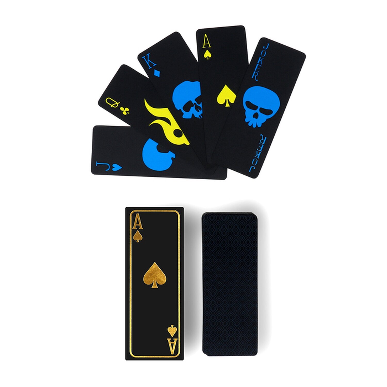 Карты игральные пластиковые "Mini", светящиеся, водонепроницаемые, 8.7 х 3.2 см