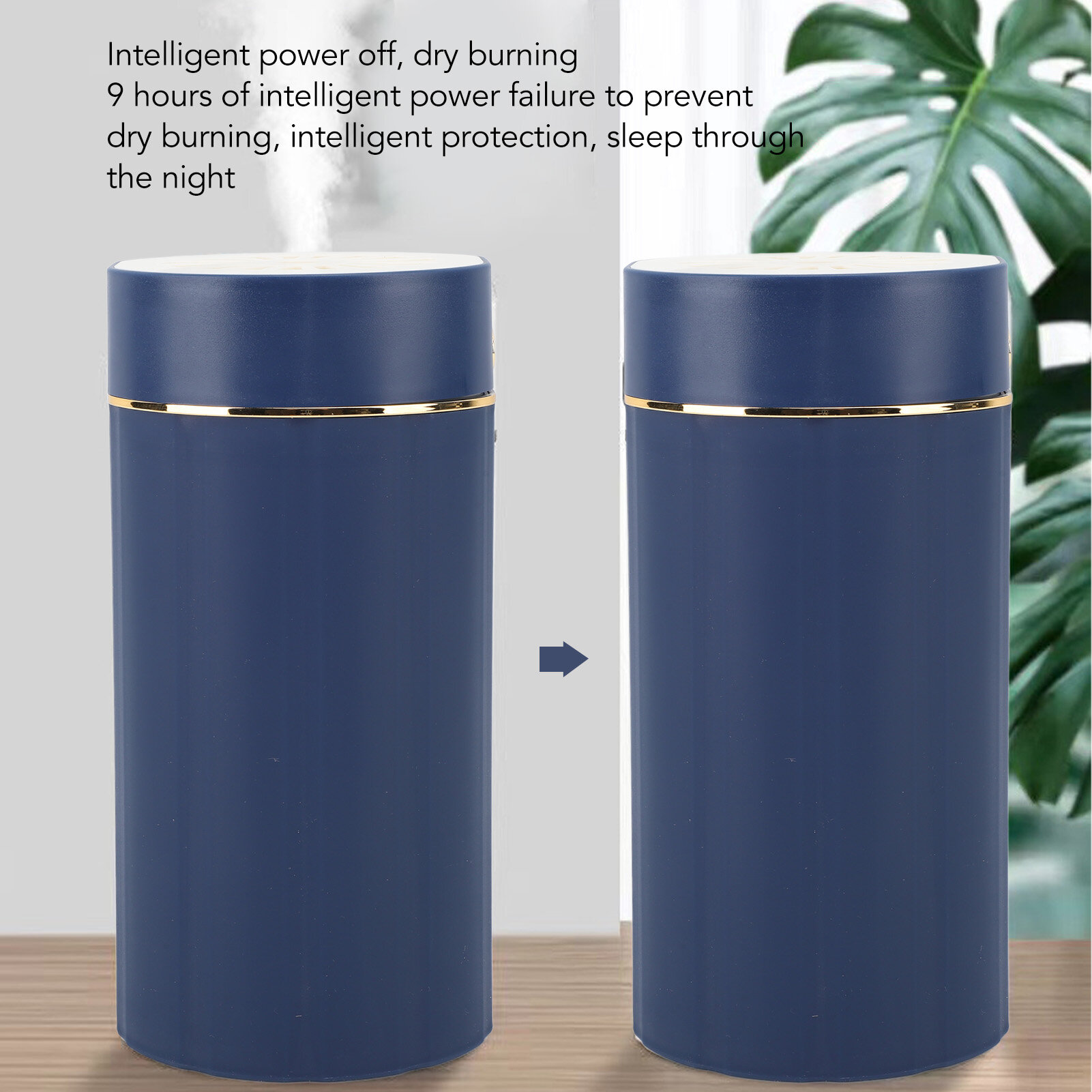 Мини-USB увлажнитель воздуха с высоким объемом тумана, бесшумный красочный ночник, ароматерапия, настольный диффузор тумана для дома, спальни, офиса, 1000 мл