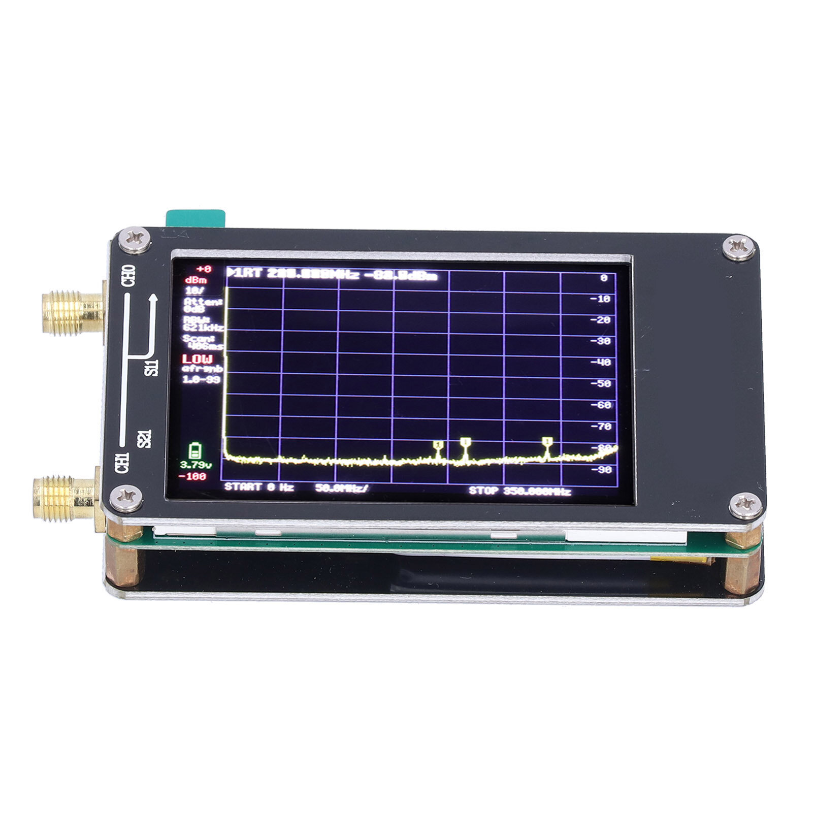 2.8in Spectrum Analyzer Portable Handheld Tiny Frequency Analyzers with Touch Screen 0.1‑960MHZ — фото 1
