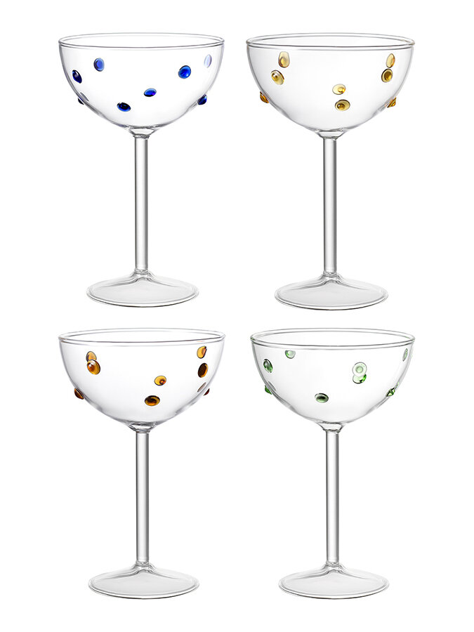 Креманки Pom-pon для мороженого и шампанского 225 мл набор 4 шт Liberty Jones