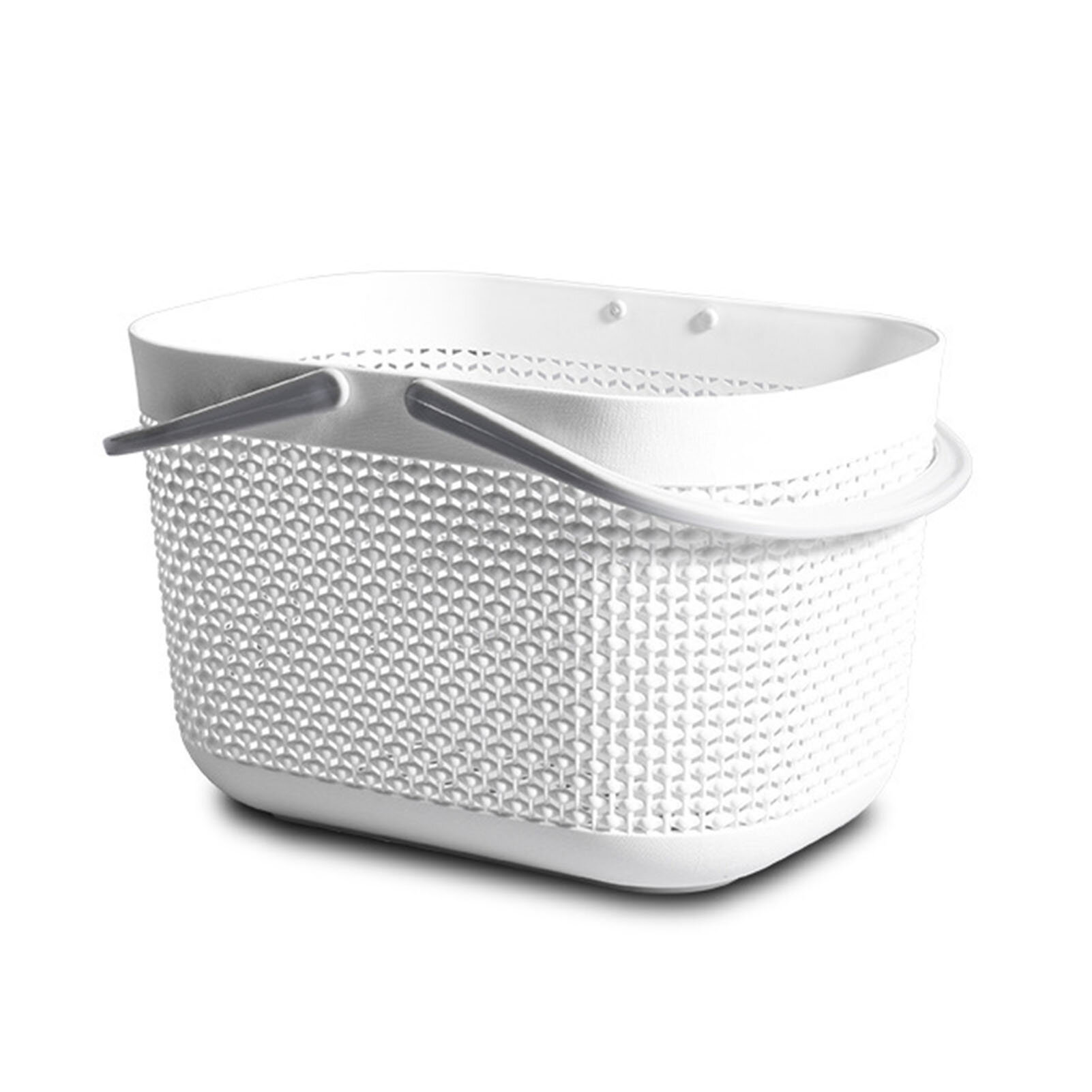 Bath Storage Basket Stylish Concise Style Lightweight Large Capacity Strong Load Bearing Draining Portable Shower