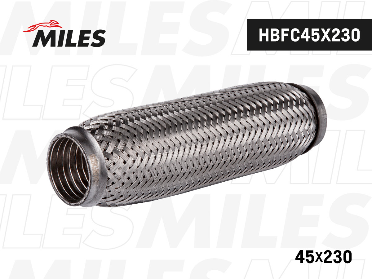 MILES Труба гофрированная (гофра) с внутренним металлорукавом 45X230 HBFC45X230