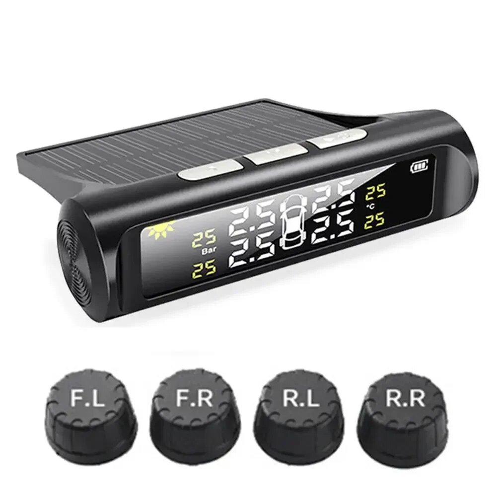 Солнечная Система Контроля Давления В Шинах (TPMS) С Автоматическим Оповещением