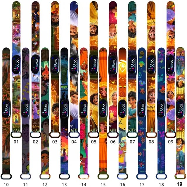 Браслет с изображением Микки и Минни Маус из мультфильма «Холодное сердце» с Дональдом Даком и светодиодными сенсорными часами для детей и школьников, спортивные электронные часы с мультяшным принтом, подарочная игрушка