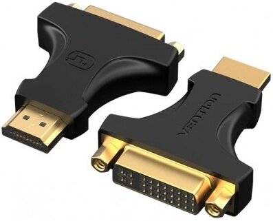 Vention Переходник HDMI1.4 19M<->DVI-D 24+5 F Vention AIKB0, позолоченные контакты (ret)