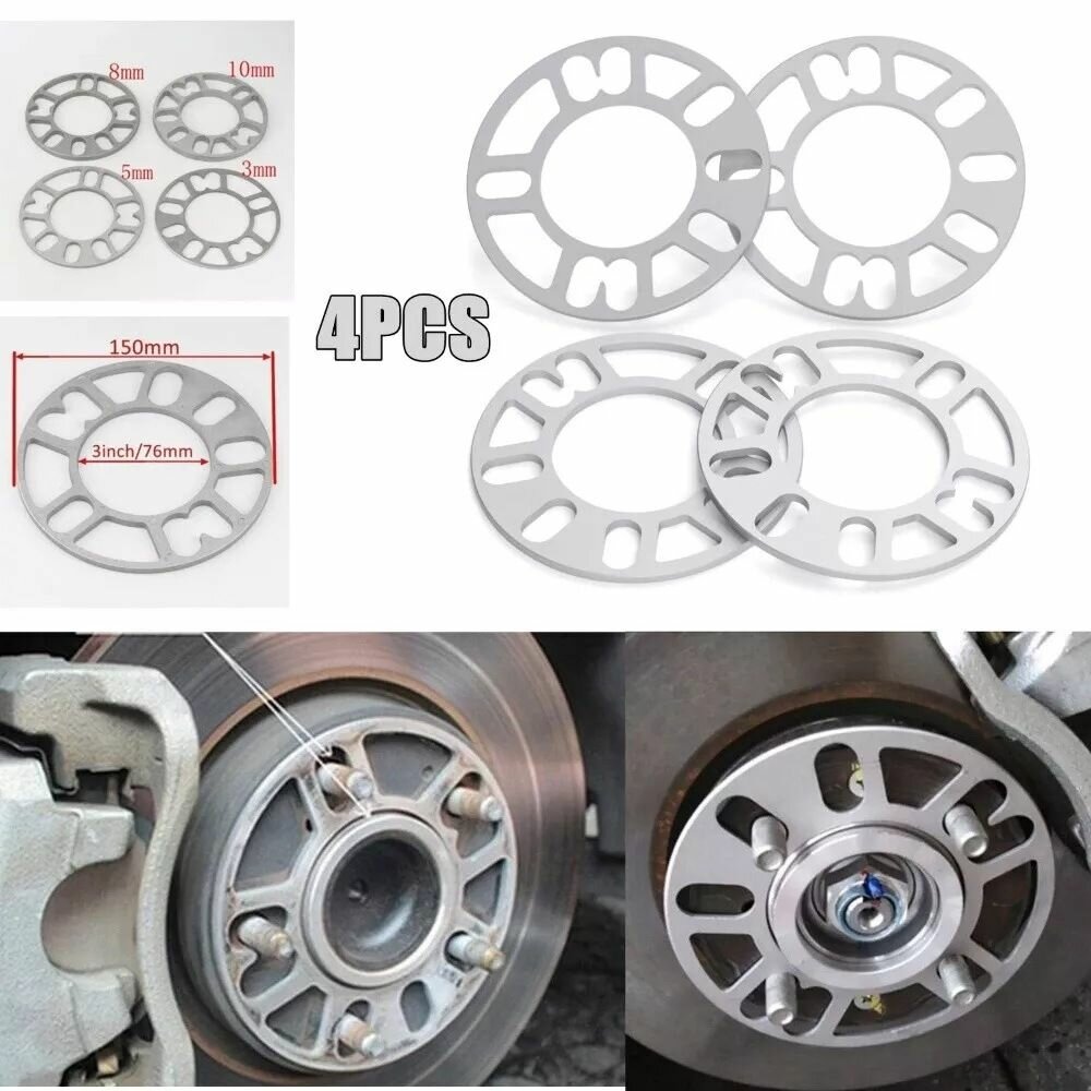 Проставка для колесных дисков ET5 D76, 3 мм (наружный диаметр 150 мм/центральное отверстие 78,1 мм),4 шт.