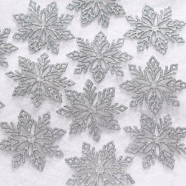 Елочная игрушка Снежинка - Silver Celebration 10 см, 12 шт, Winter Deco, 1001160