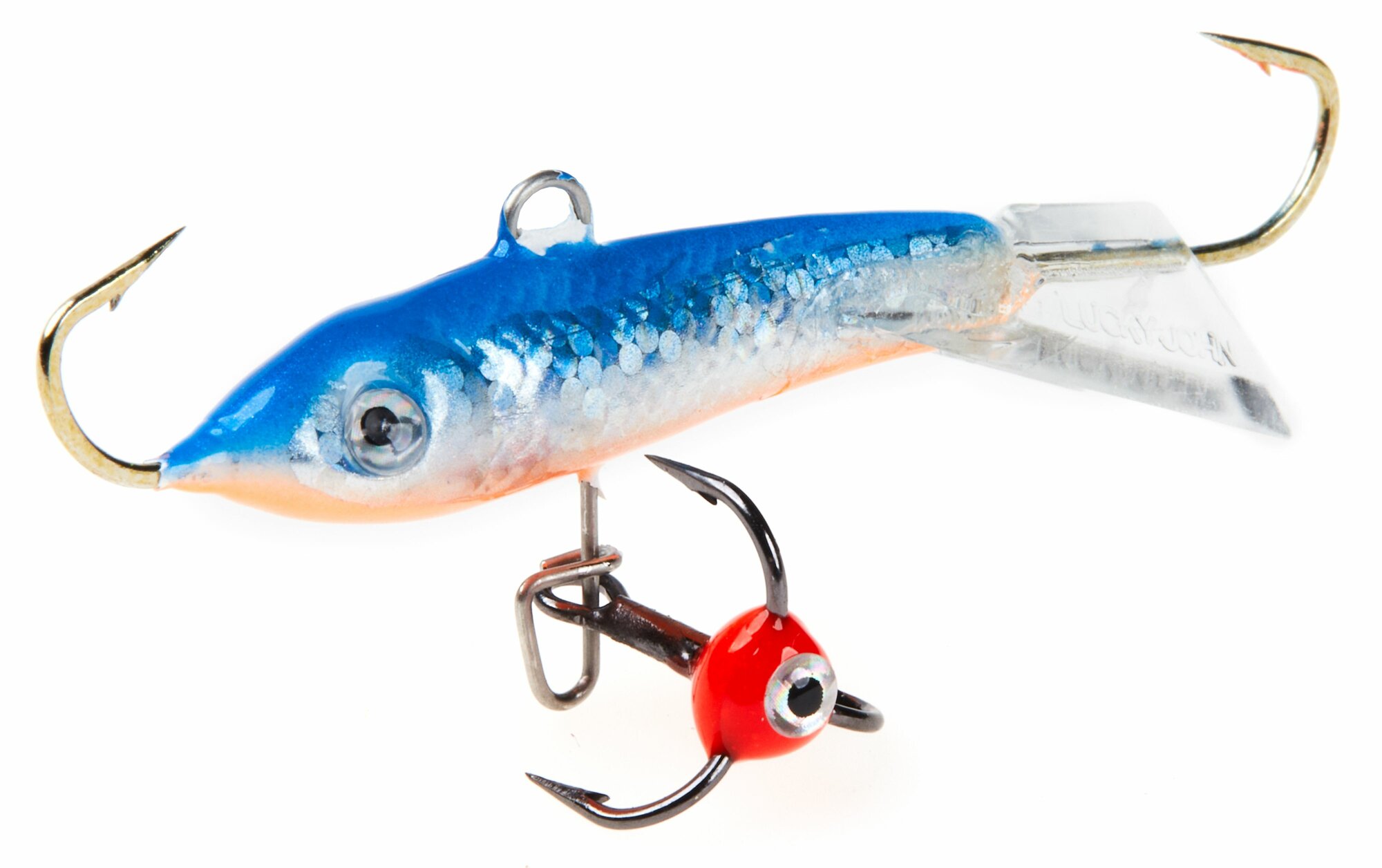 Балансир для зимней рыбалки Lucky John CLASSIC 4 с тройником, длина 40мм, цвет 67H / Балансир Лаки Джон на окуня, судака, щуку