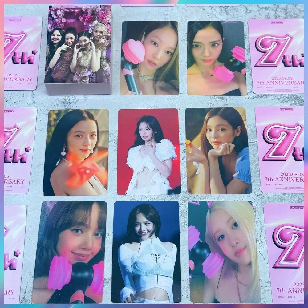 Голо карточки Black pink кпоп карты Блекпинк "7th", 55 шт.