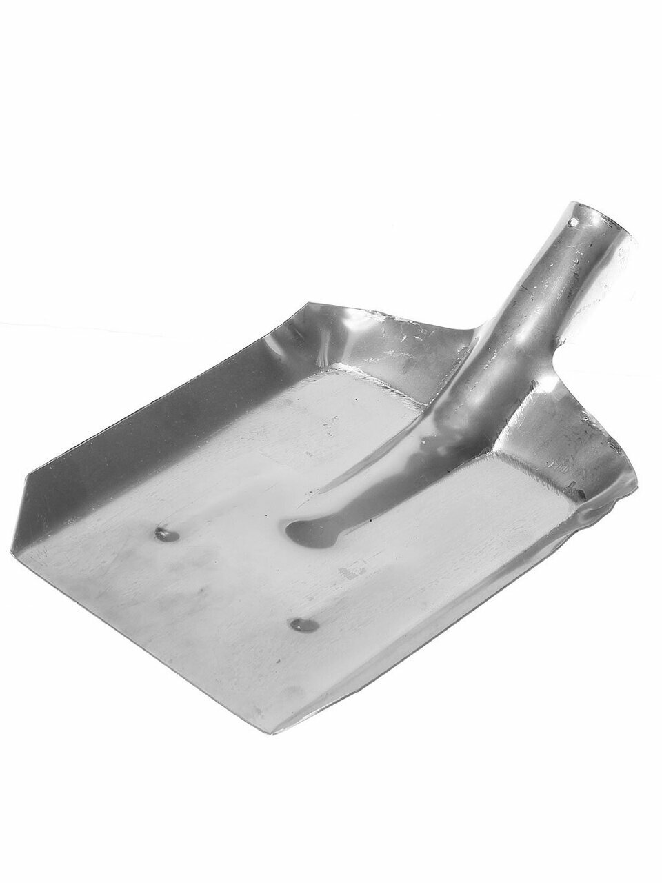 Лопата совковая ЛСП, нержавеющая сталь, 1.5х230х265х330 мм, ПП, 2 ребра жесткости