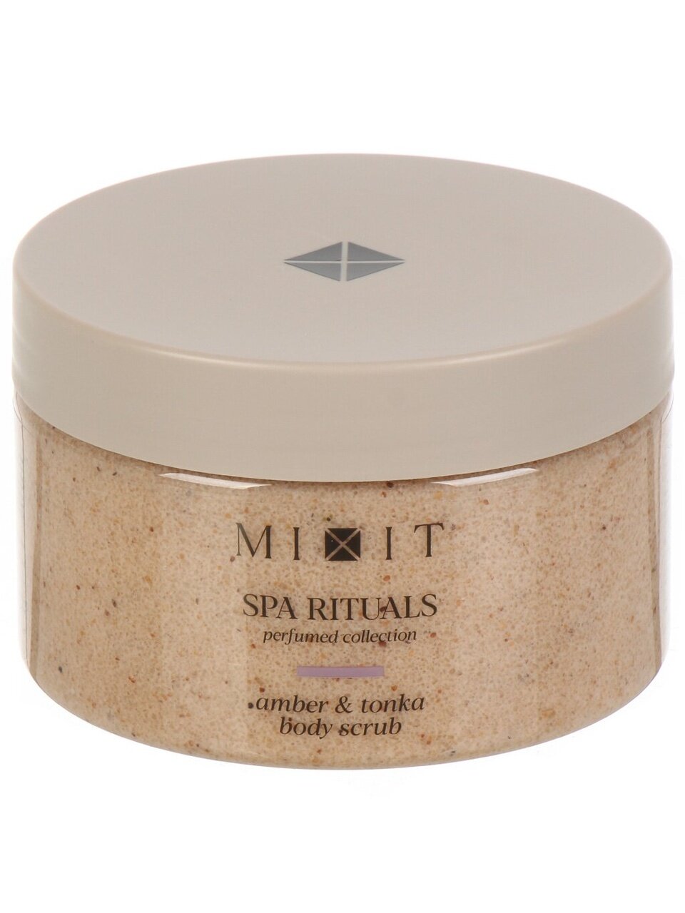 Скраб для тела Mixit, Spa Rituals, 300 г, с ароматом амбры и бобов тонка