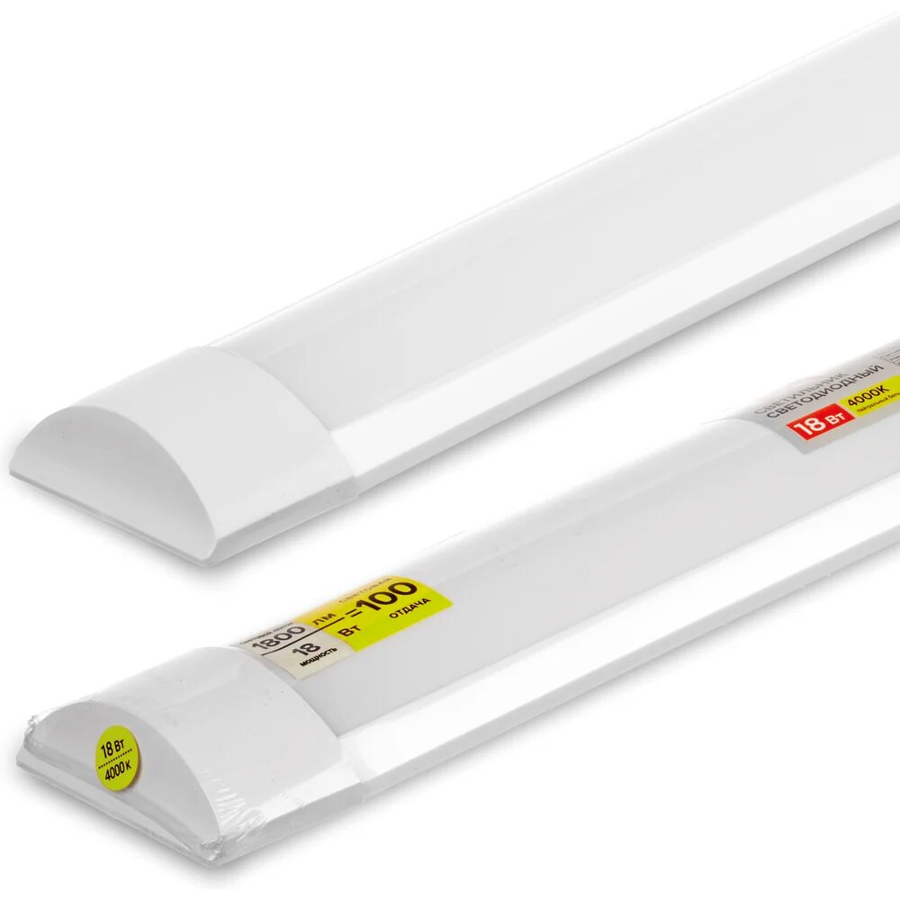 Светодиодный линейный светильник LED Wolta 18 Вт, 4000К Дневной свет, IP40, WLFS18W03