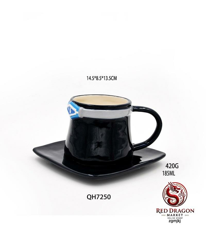 Аниме-набор «Ван Пис»: керамические чашка и блюдце в тематическом дизайне / Кружка Луффи