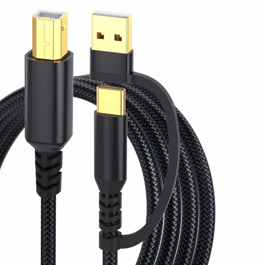 Кабель для реэкспорта принтера USB C-1 м-черный