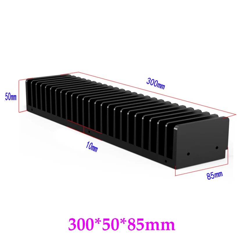 Радиатор для усилителя Tokban Audio 300x50x85mm