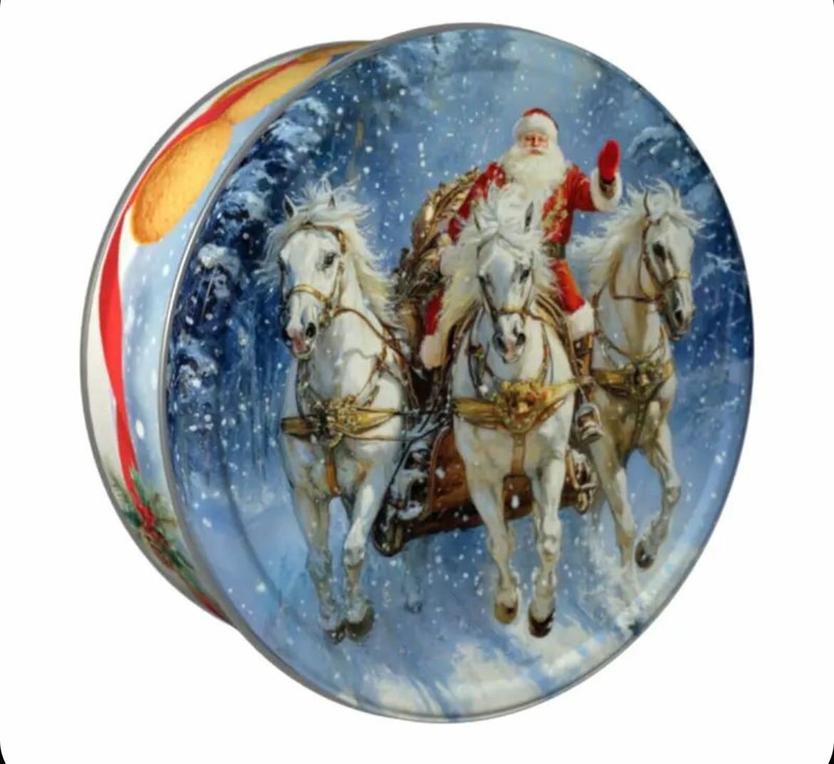 Печенье в красочной упаковке, 150 г, 1 штука, отличный вариант для вкусного подарка на Новый год