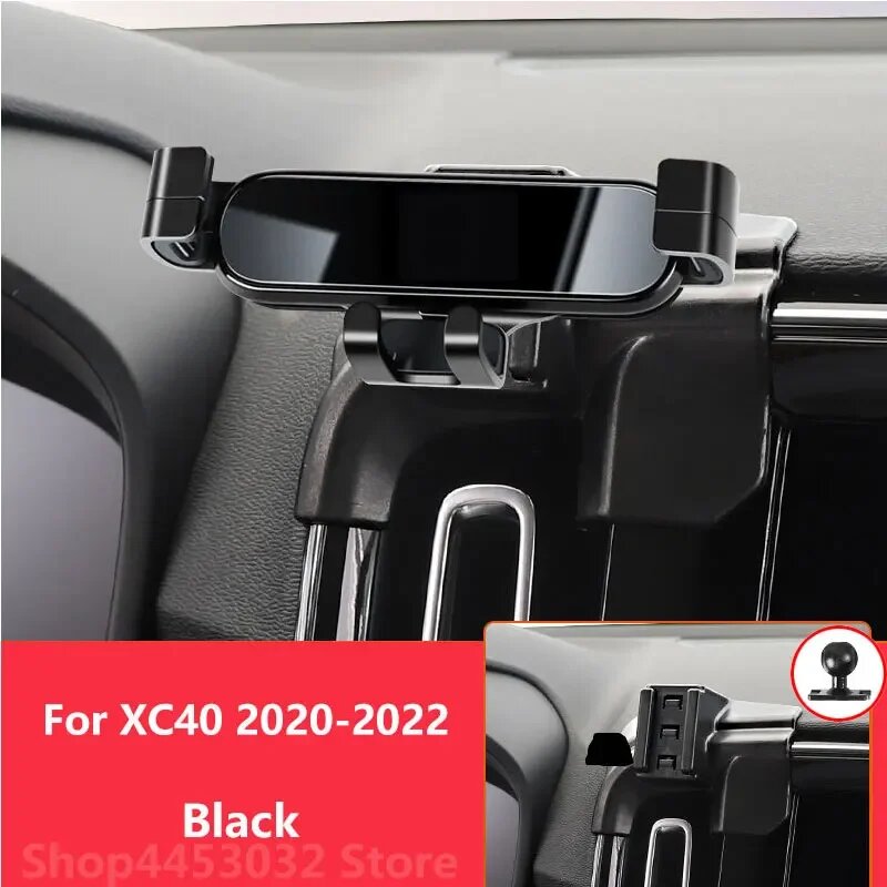Крепление-держатель для телефона в автомобиль (на воздуховод) для Volvo XC40 2020-2023, гравитационный кронштейн для GPS и мобильных устройств, аксессуары