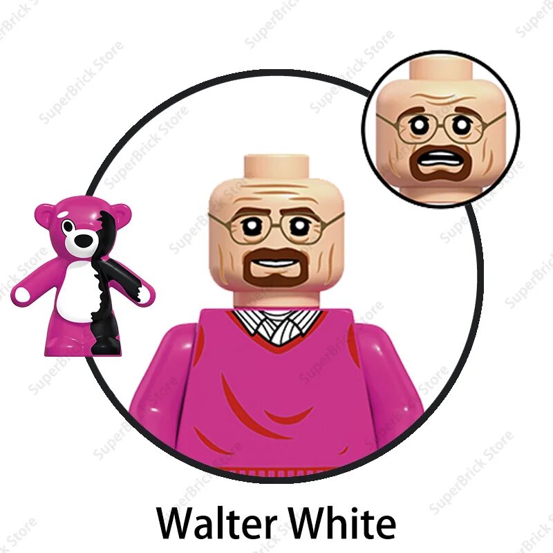 Мини-фигурка Walter White (розовый, без коробки)