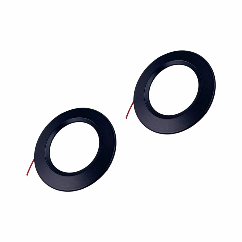 Две светодиодные встроенные лампы для шкафа - белый свет 6400KDC12V, красный и черный выход-черный