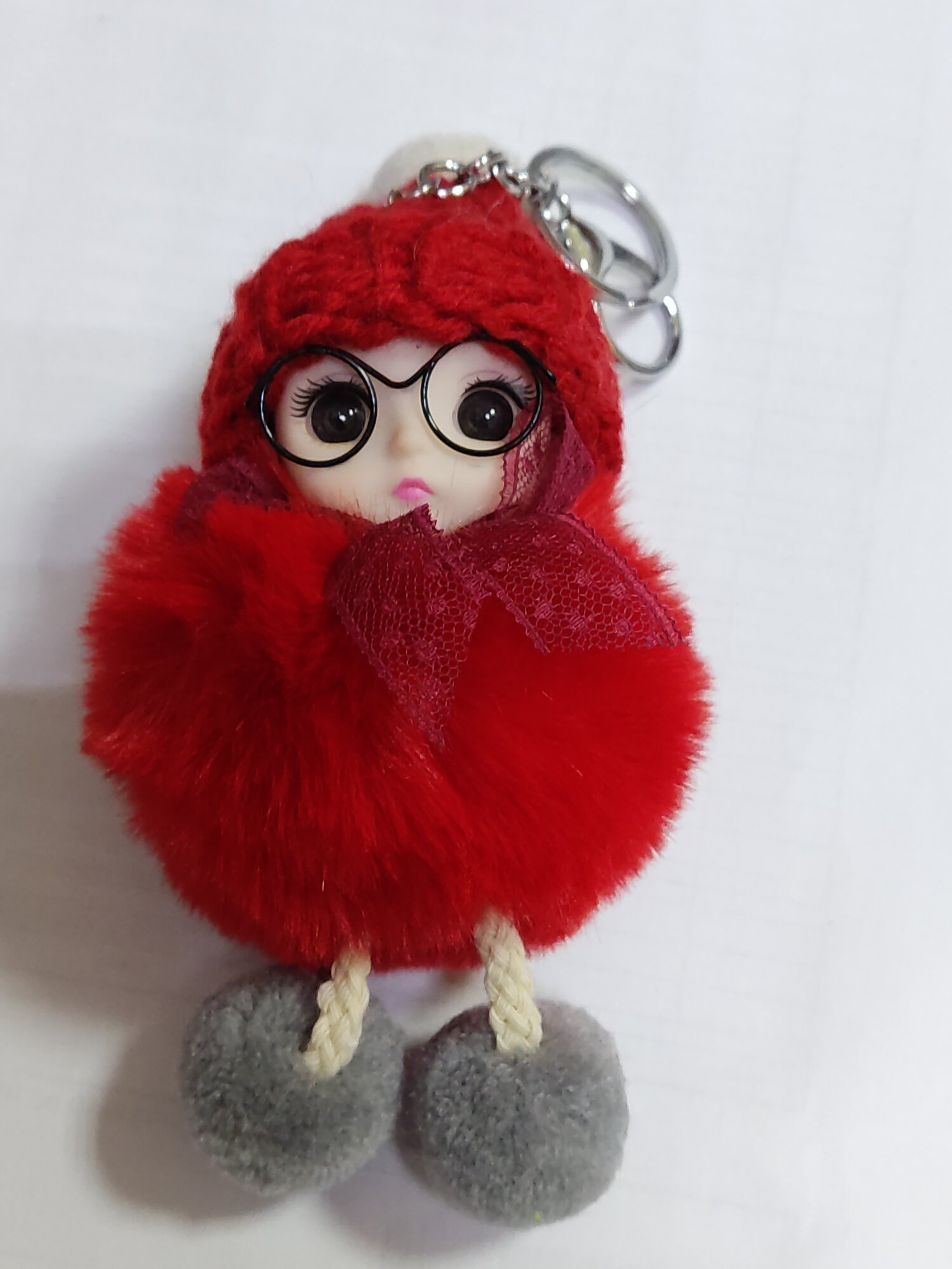 Игрушка брелок "Куколка в очках"