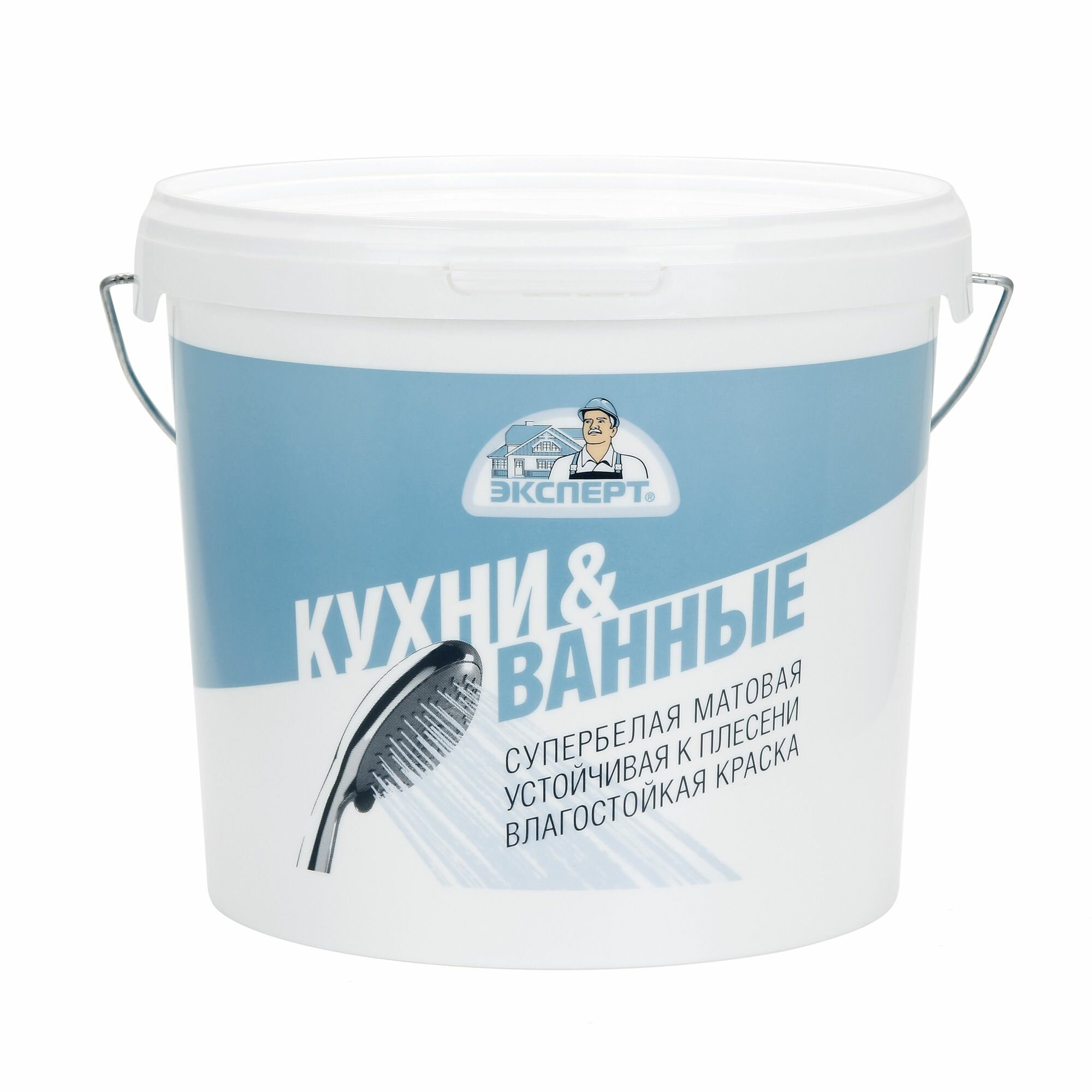 Эксперт Краска для кухни и ванной цвет белый 5 л