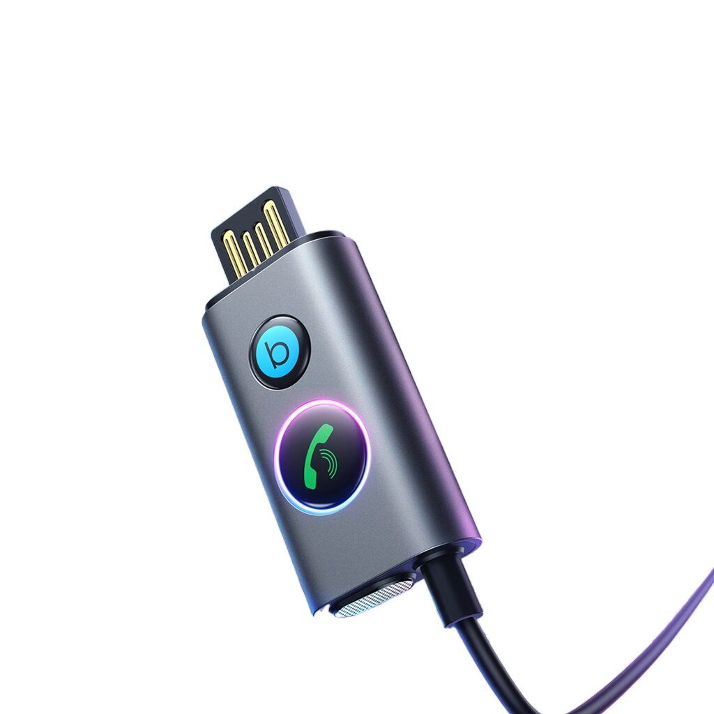 Шумоподавляющий Bluetooth-Совместимый Адаптер 5.3 Портативный Беспроводной Аудио Aux для Автомобильного Музыкального Приемника, Передатчика, Динамика