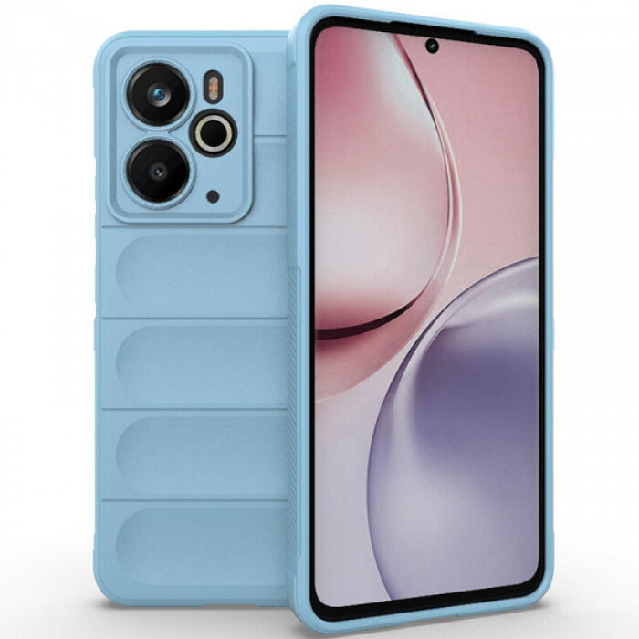 Flex Silicone Противоударный чехол для Realme 14 5G / 14T 5G с защитой камеры и микрофиброй