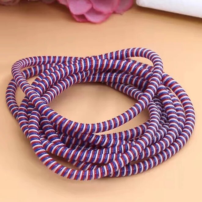 Кабельная катушка силиконовая для зарядного кабеля USB Type-C 01 1.4M