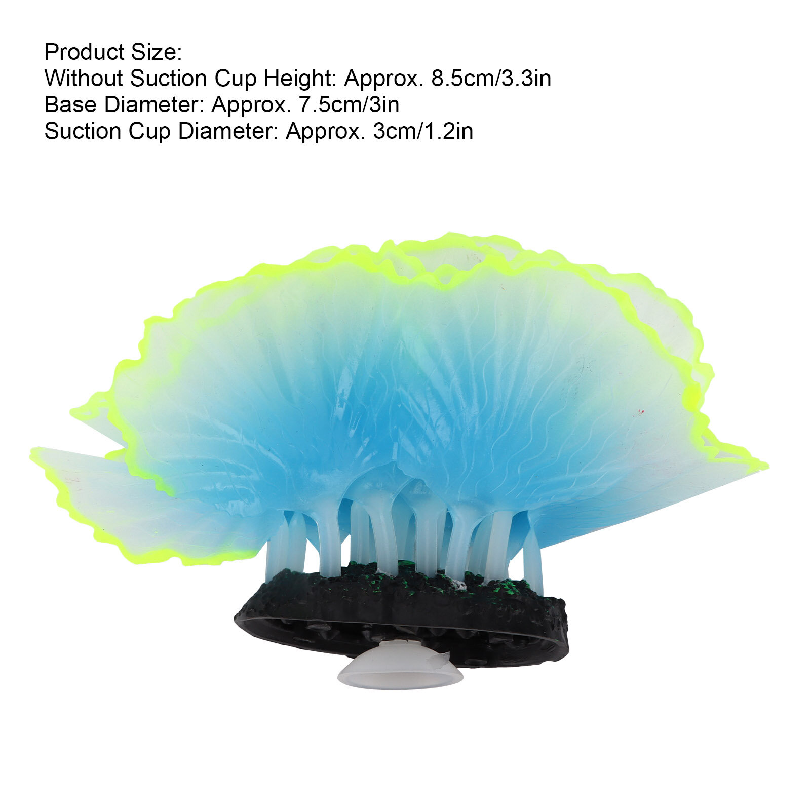 Аквариум, флуоресцентный салат, коралловое украшение, моделирование морских растений, аквариум, ландшафтное украшение, синий