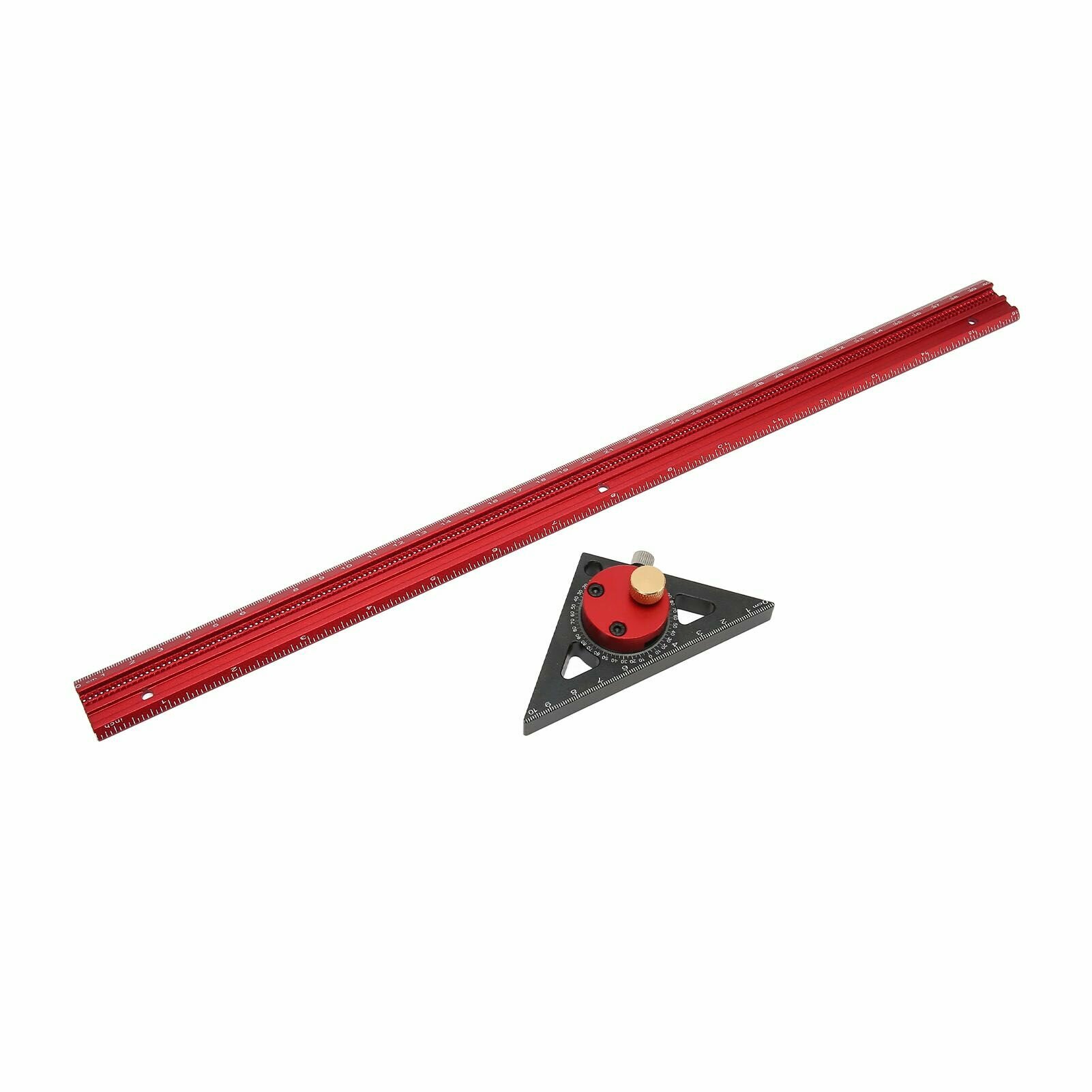 400 мм деревообрабатывающая линейка для разметки отверстий из алюминиевого сплава, вращающаяся на 360 линейка для рисования линий