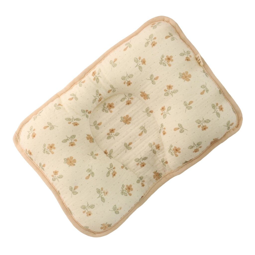 Детская Подушка Для Сна Для Ребенка 0-12 Месяцев С Мягкой Подушкой Для головы Из Хлопчатобумажной Ткани