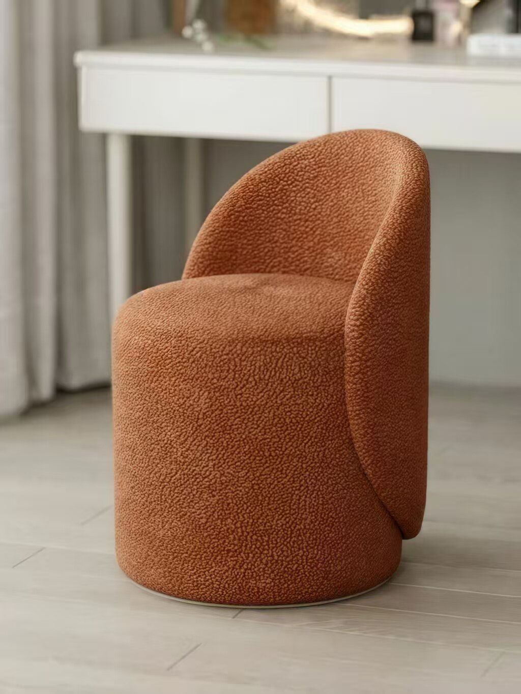 Стул для макияжа, офисный, бархат, без подлокотников, 40 см x 38 см x 65 см