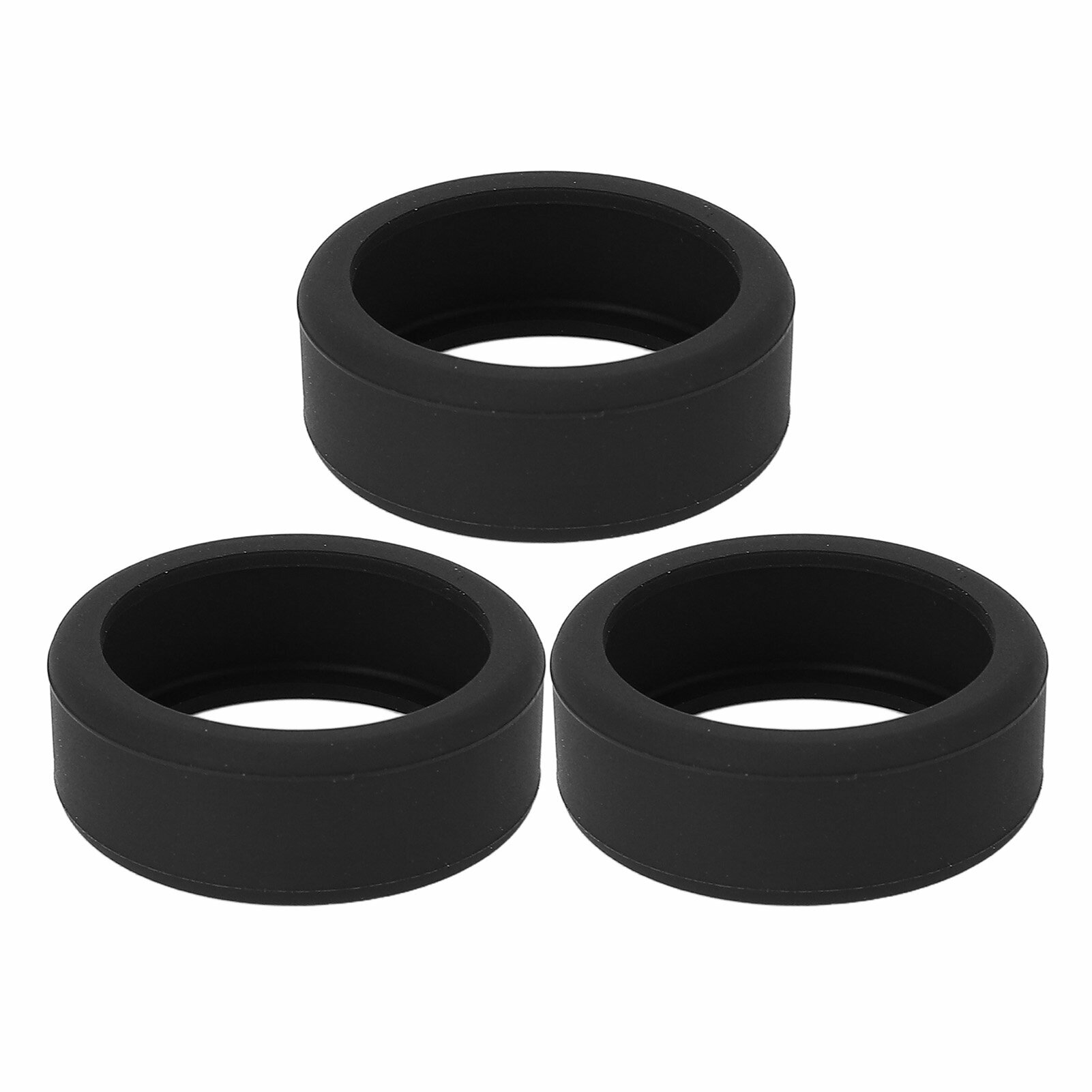 3 шт. силиконовые чехлы для колец Smart Ring устойчивые к царапинам, приятные на ощупь эластичные защитные чехлы для колец, черный цвет M для размера 11 12 13