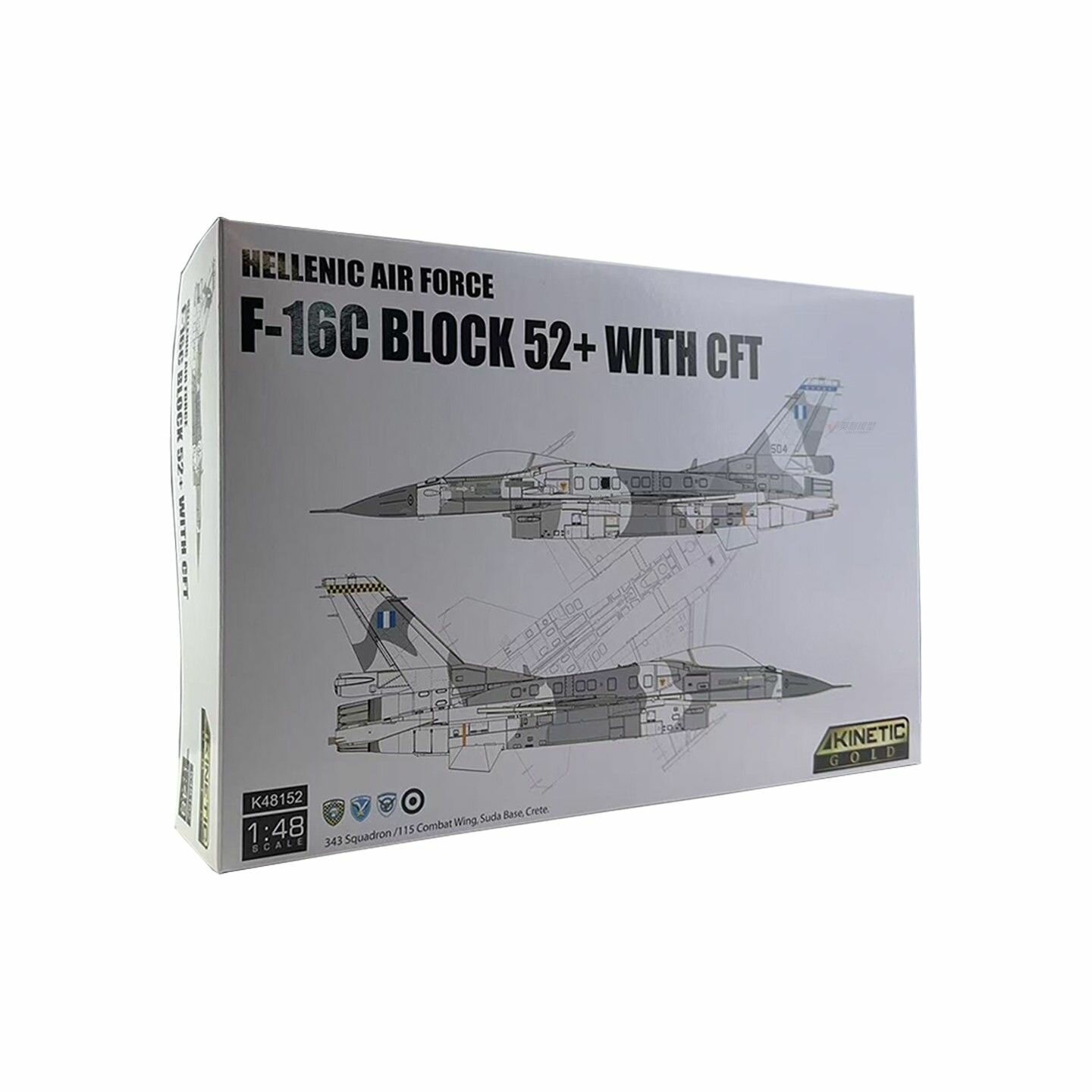 Kinetic K48152 1/48 F16C Block 52+ ВВС Греции с CFT сборной модели