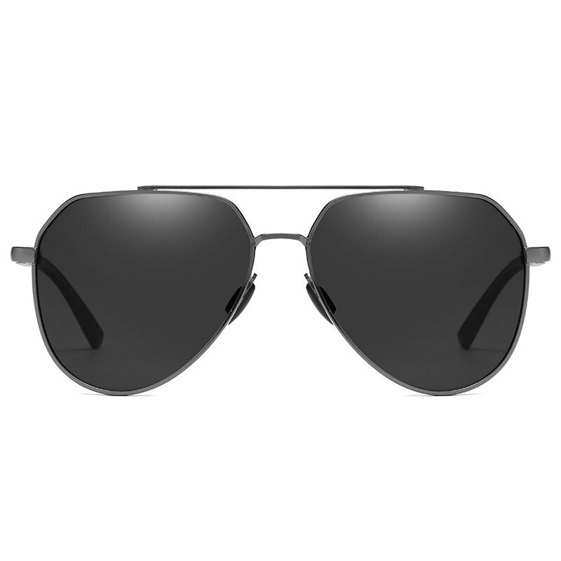 LEIPAILONG Сплав Aviator Солнцезащитные очки Унисекс Черный Серый Металл Золото OneSize