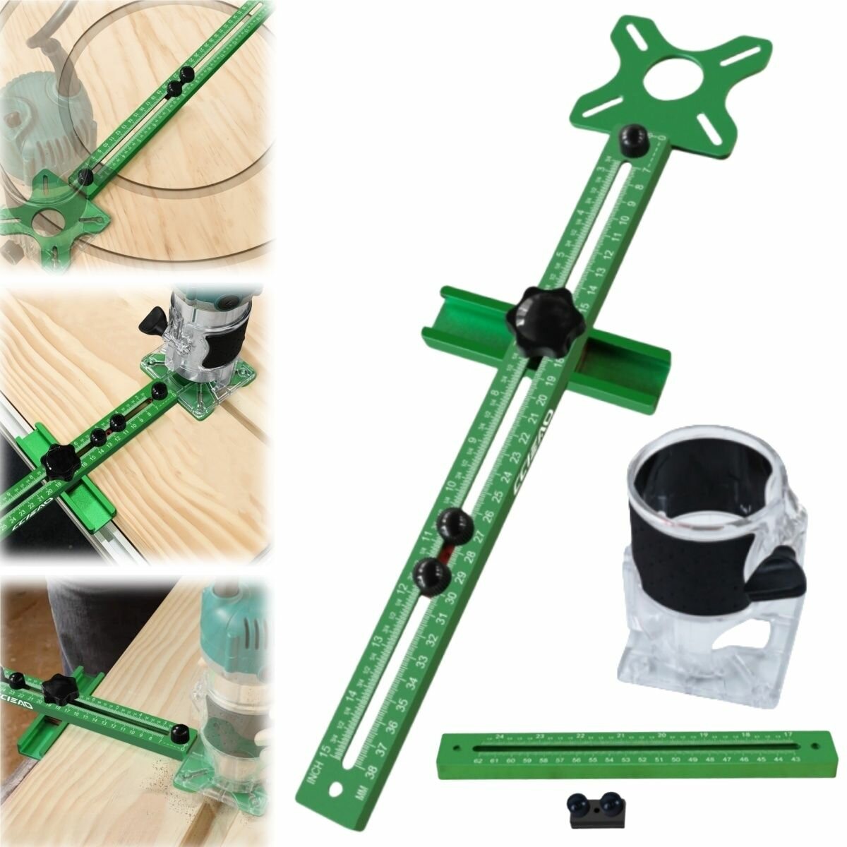 Кронштейн для фрезерования пазов фрезерного станка 3-в-1, шаблон для резки