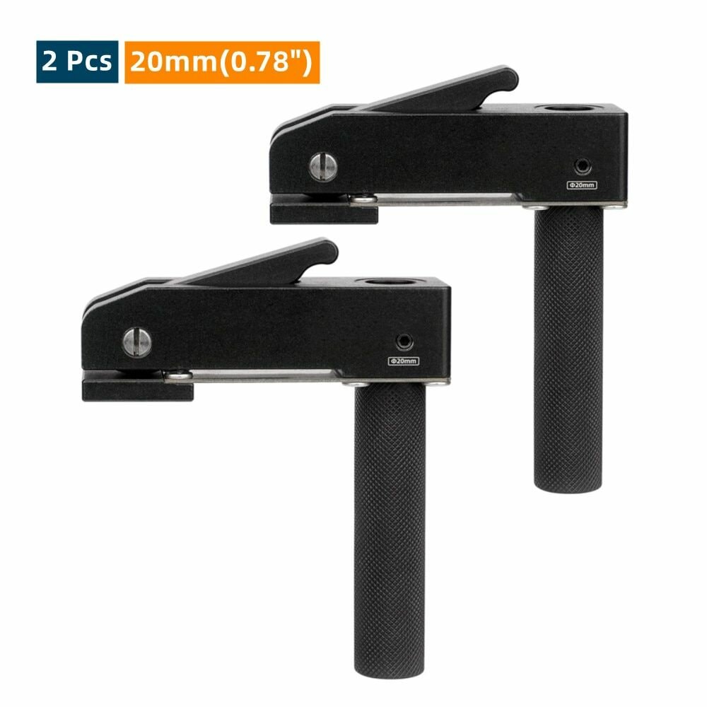 Отверстия для собак на верстаке Быстродействующий прижимной зажим, алюминиевый сплав 19 или 20 мм, быстрофиксируемый зажим, столярные станки, фиксированные инструменты для пресса