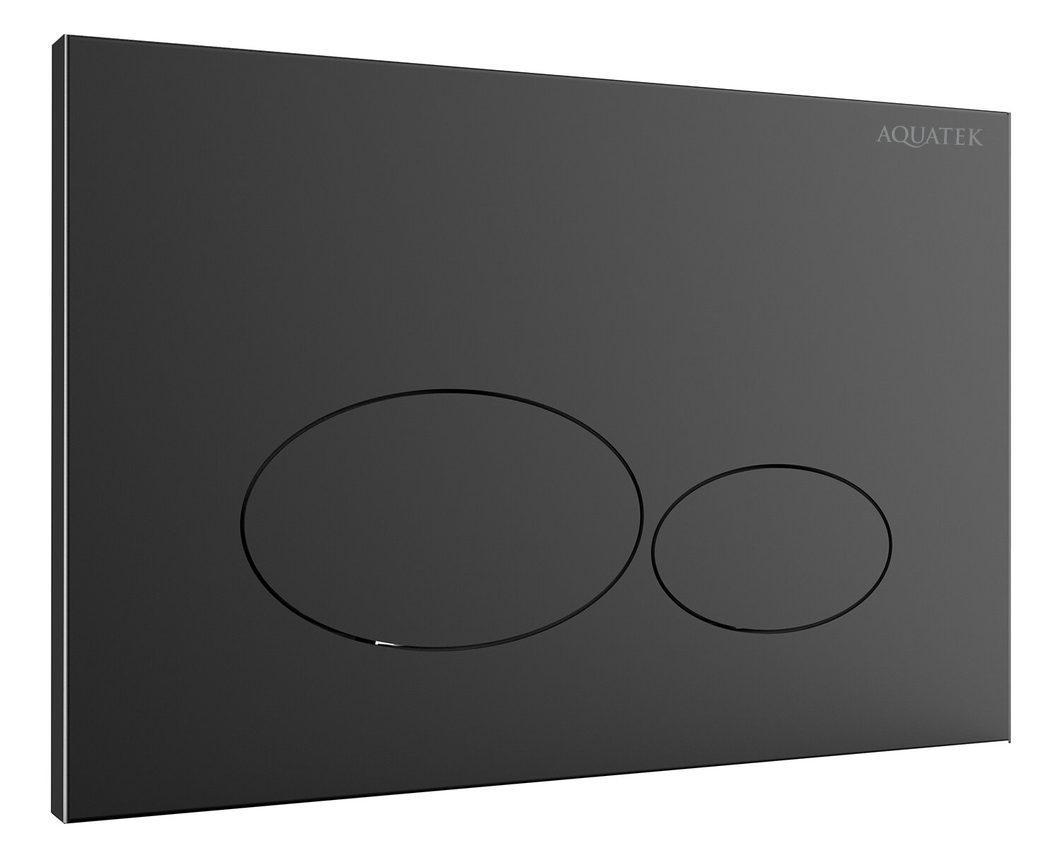 Панель смыва Aquatek клавиши овальные, 162x244, оружейная сталь KDI-0000075