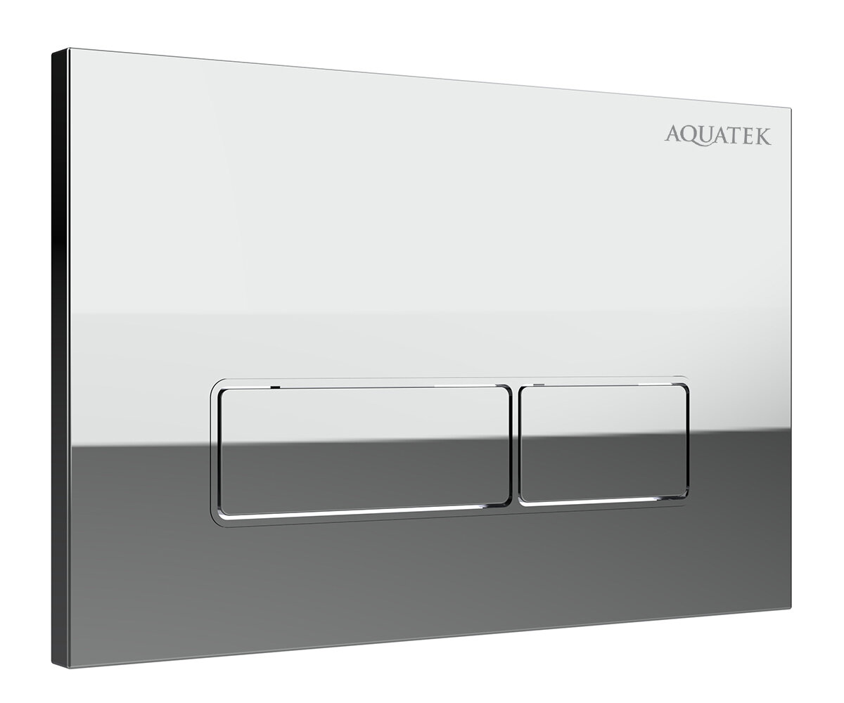 Панель смыва Aquatek клавиши прямоугольные, 162x244, ободок хром, хром KDI-0000062