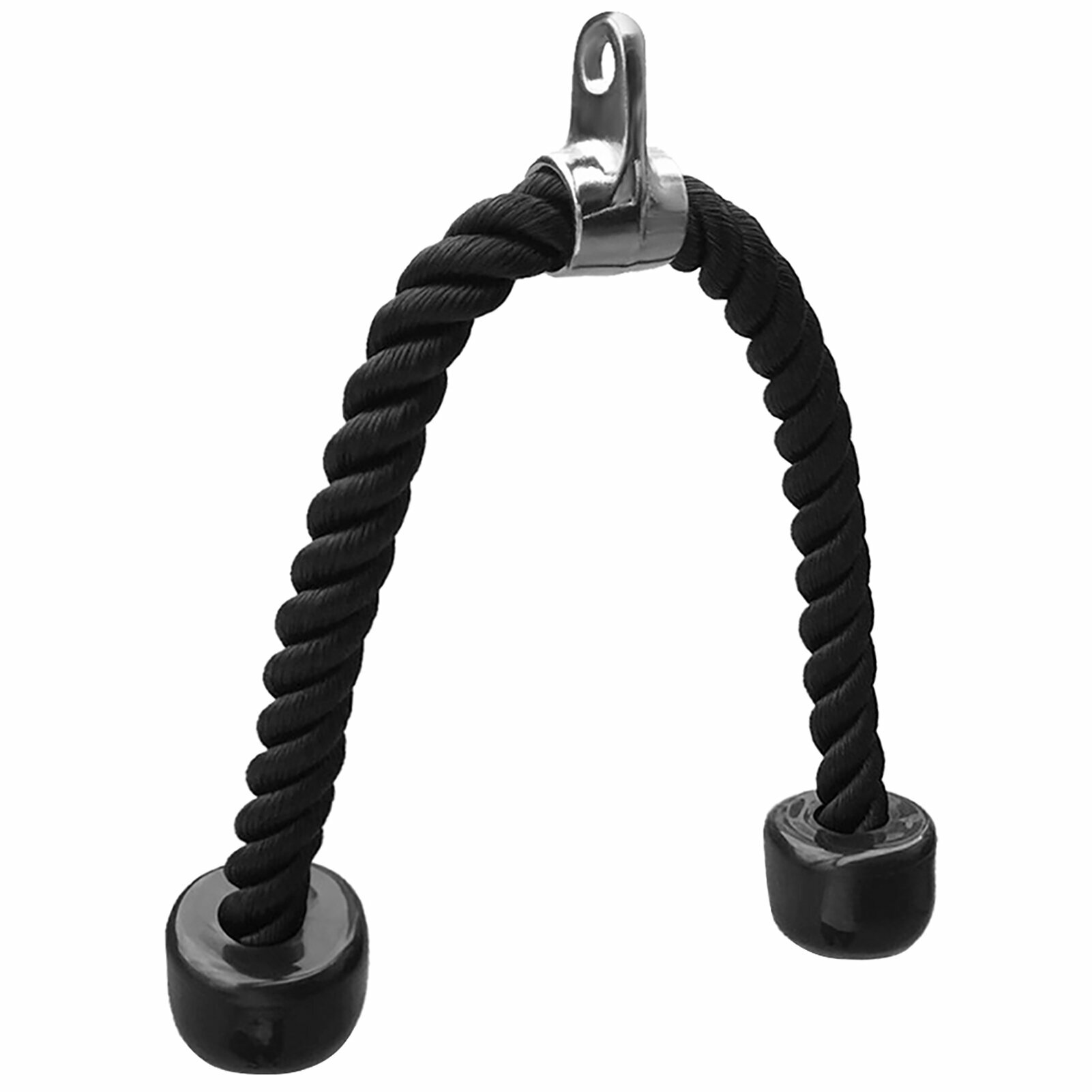 Тренировочный канат для тяги вниз, трицепс, канат для тяги вниз, 27 дюймов, нескользящее крепление для кабеля для спортзала