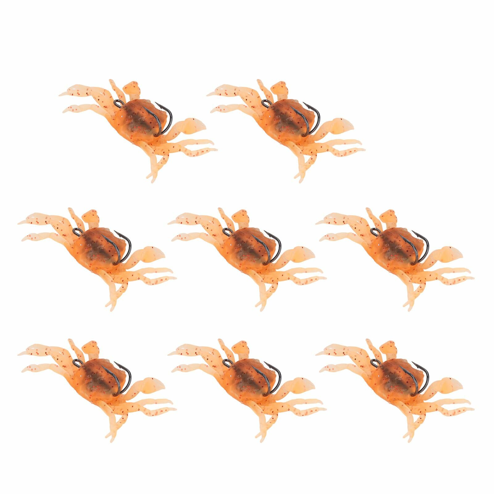 8 шт. искусственная приманка для краба 13 см 33,5 г имитация краба мягкая приманка для рыбалки с крючками для пресноводной соленой воды оранжевый желтый