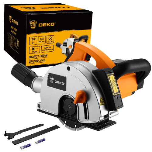 Штроборез Deko DKWC1800W, 125 мм, 1800 Вт, лазерный указатель (083-1098)