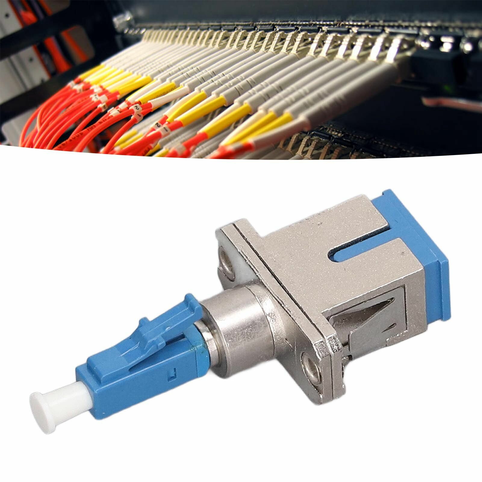 Оптоволоконный разъем LC папа мама SC, одномодовый гибридный адаптер 9, 125 мкм, совместимый с оптическим измерителем мощности, визуальный локатор неисправностей