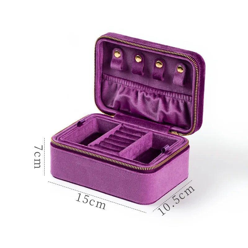 Бархатная шкатулка для украшений Baby.Xin Purple